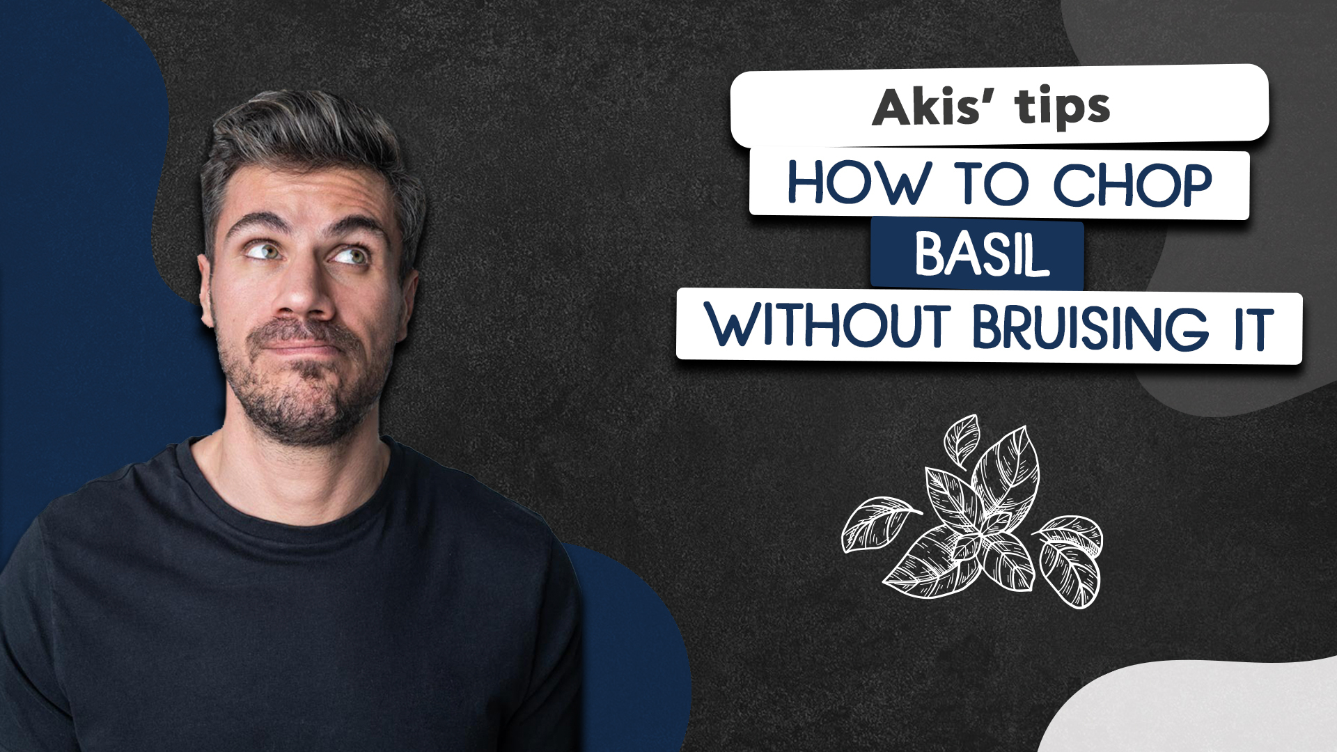 How to chop basil without bruising it