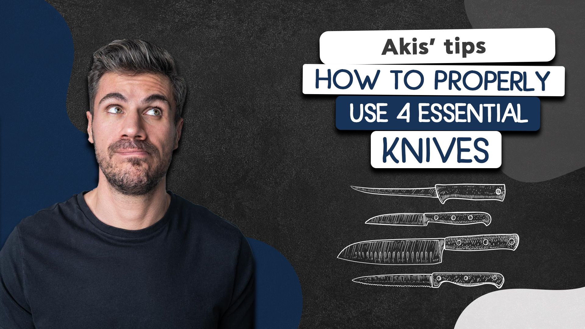 How to properly use 4 essential knives