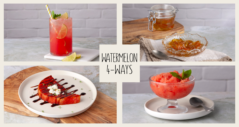 4 recipes with watermelon