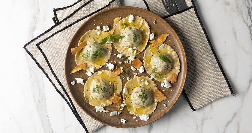 Greek-style spinach ravioli | Akis Petretzikis