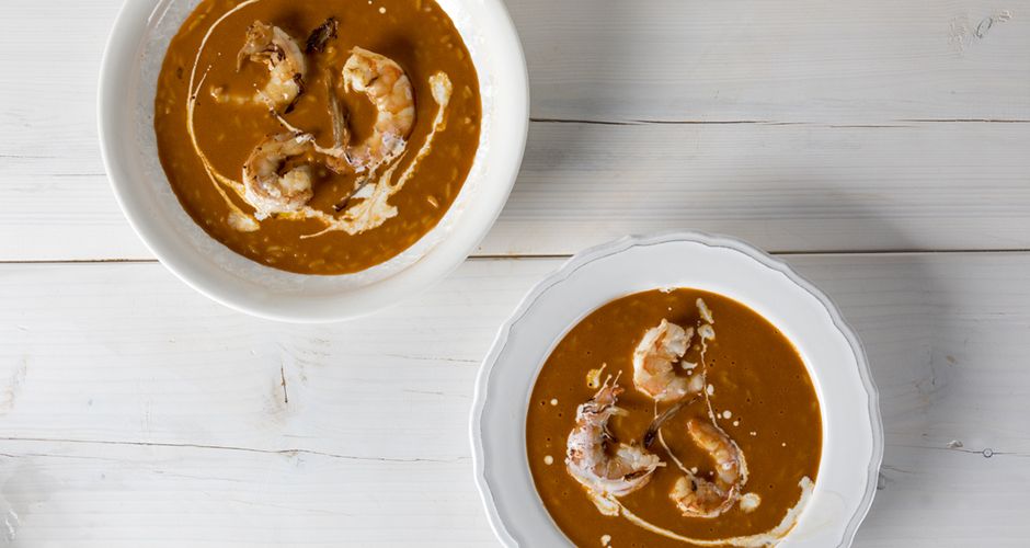 Σούπα bisque με γαρίδες και φινόκιο | Άκης Πετρετζίκης