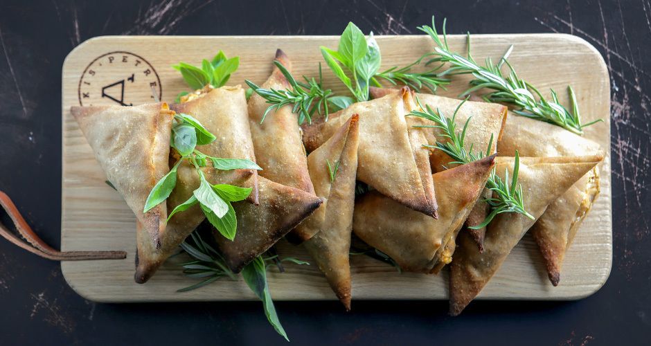 Greek cheese pies with whole wheat phyllo - Tiropitakia | Akis Petretzikis