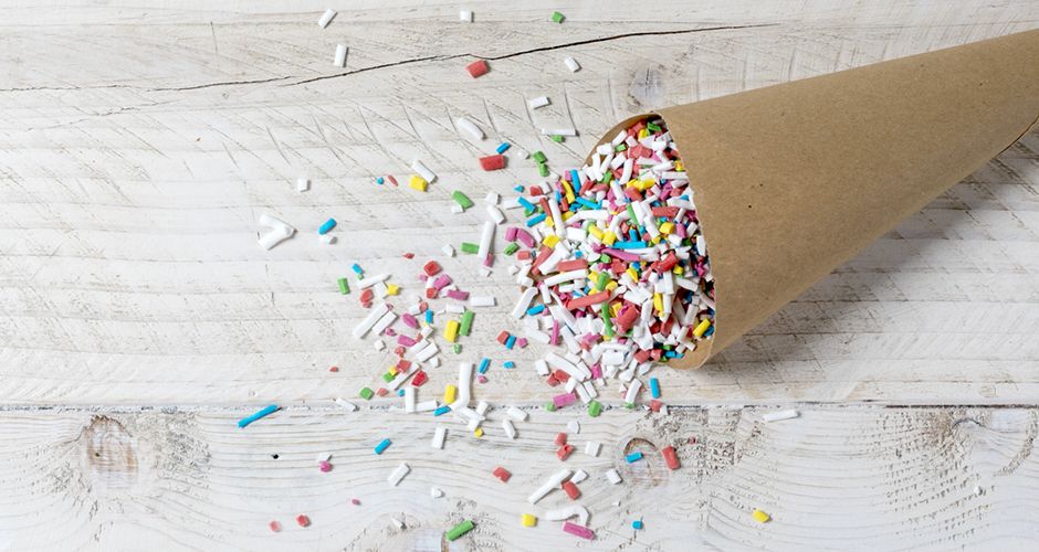 Make your own edible confetti sprinkles!