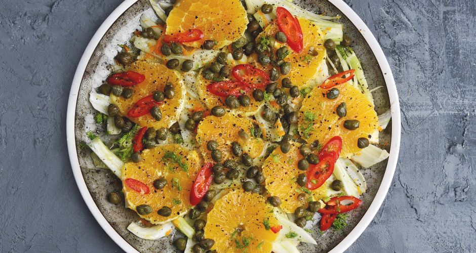 Σαλάτα με φινόκιο, πορτοκάλι και κάππαρη | Άκης Πετρετζίκης