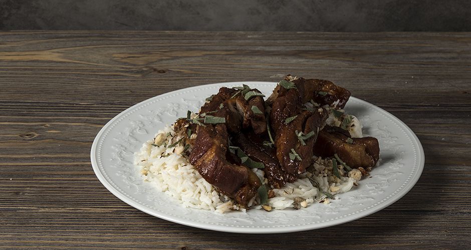 Pork pancetta Adobo | Akis Petretzikis