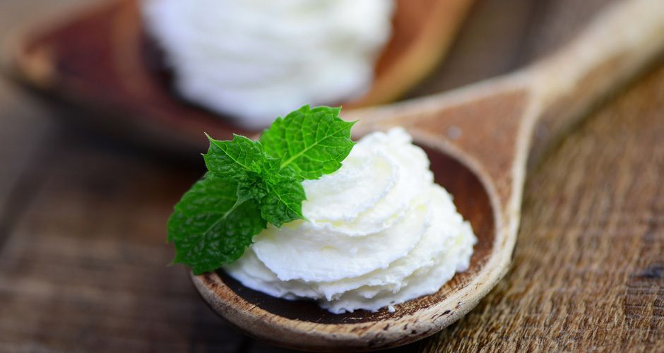 Frozen heavy cream for whipped cream