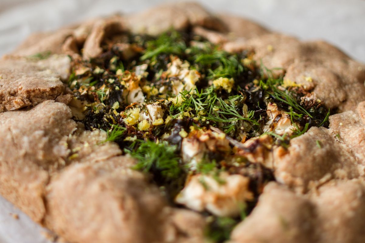 Mushroom and Chard Galette | Akis Petretzikis