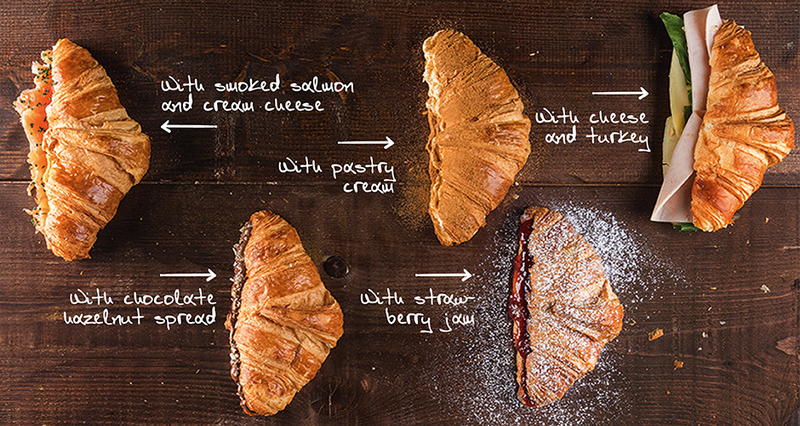 5 (wonderful) ideas to fill your croissant